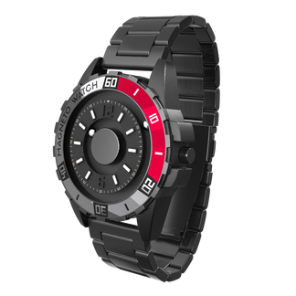 Uranus Black with Black Stainless Steel Strap